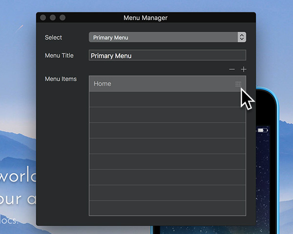 Menu Manager – Blocs – User Documents